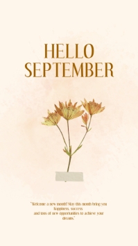 hello september template | PosterMyWall