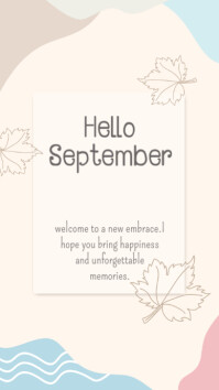 Hello September Template | PosterMyWall