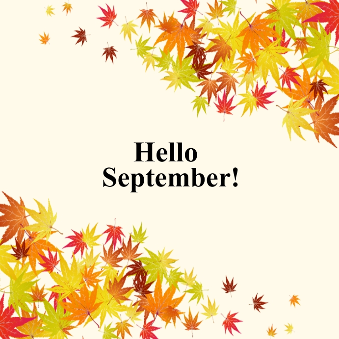 Hello September Template | PosterMyWall