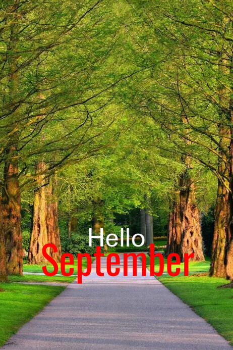 Hello september Template | PosterMyWall