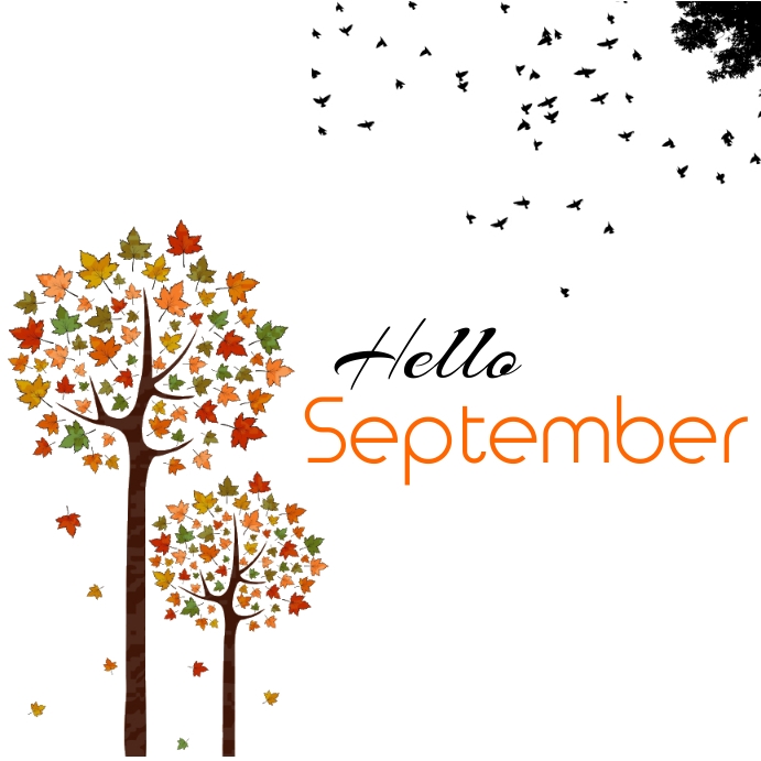 Hello September Template | PosterMyWall