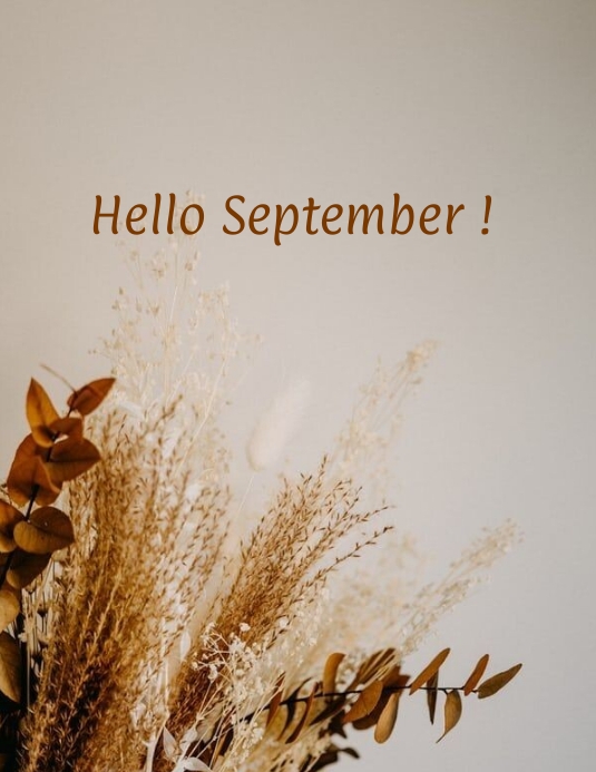 Hello September Template | PosterMyWall
