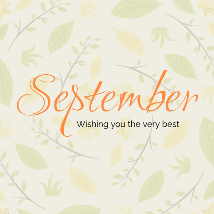 Hello September Template | PosterMyWall