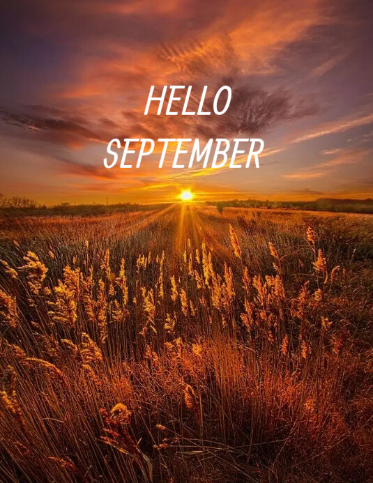 Hello September Template | PosterMyWall
