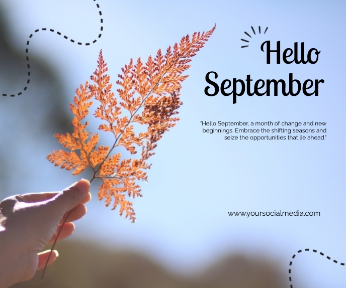 Hello September Template | PosterMyWall