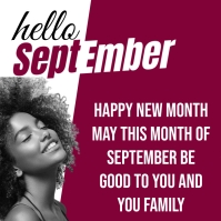 Hello September Template | PosterMyWall