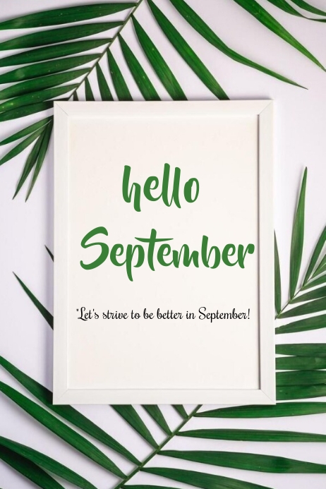 Plantilla de Hello September | PosterMyWall