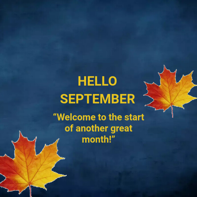 hello September Template | PosterMyWall