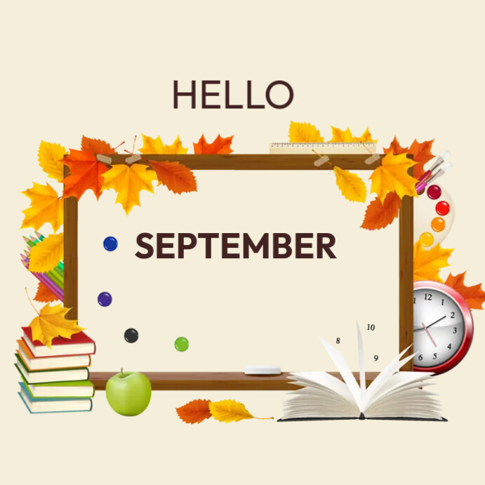 hello September Template | PosterMyWall