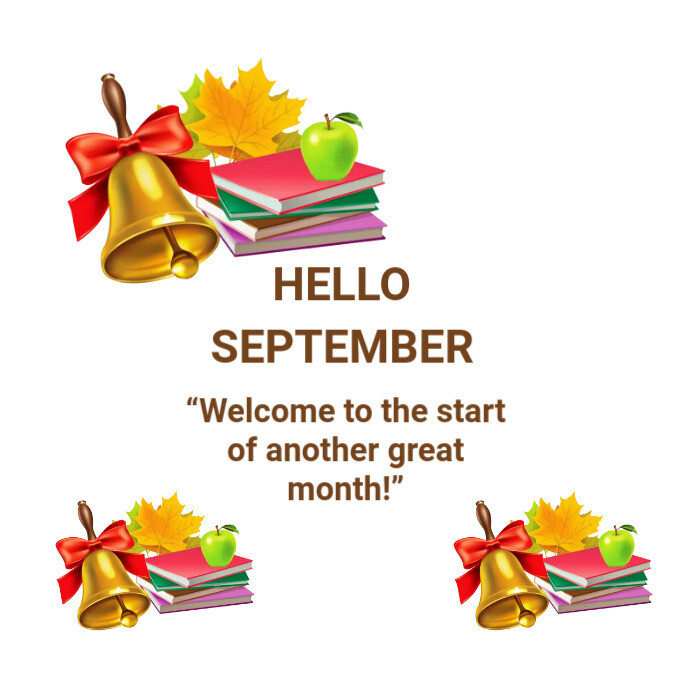 hello September Template | PosterMyWall