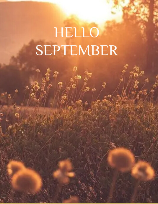Copy of Hello September | PosterMyWall
