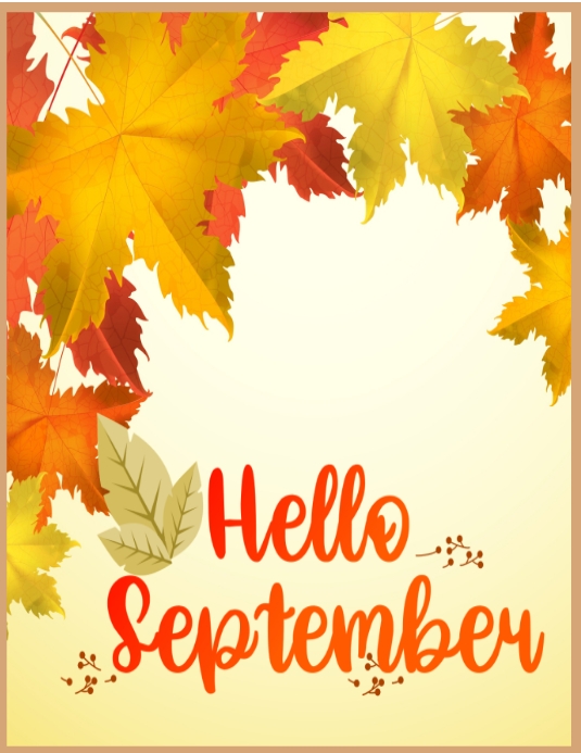 hello September Template | PosterMyWall