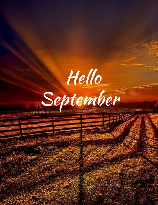 Hello September Template | PosterMyWall