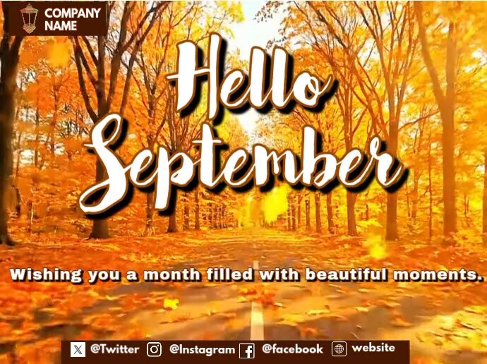 Plantilla de Hello September Flyer Template | Welcome September ...