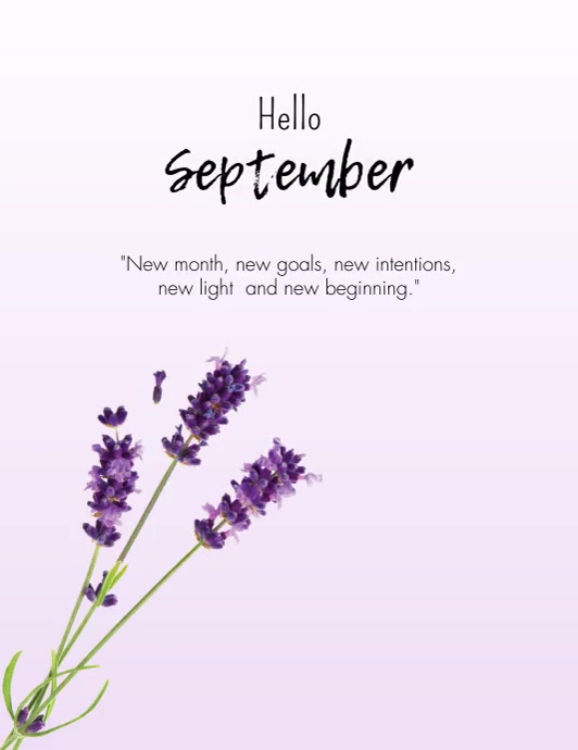 Hello September flyer template | PosterMyWall