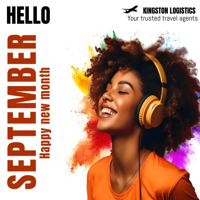 Copy of Hello September happy new month template | PosterMyWall