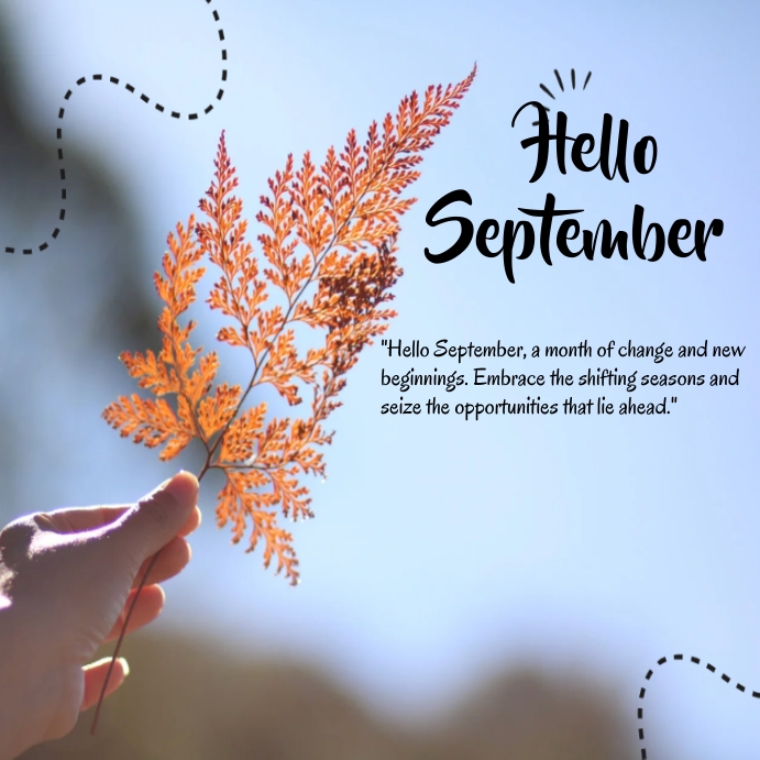 Plantilla de Hello September Instagram Post | PosterMyWall