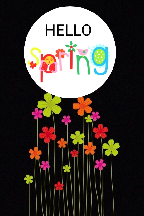 Hello Spring, spring Template | PosterMyWall