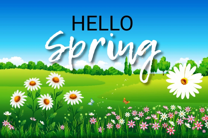 Hello Spring, spring Template | PosterMyWall