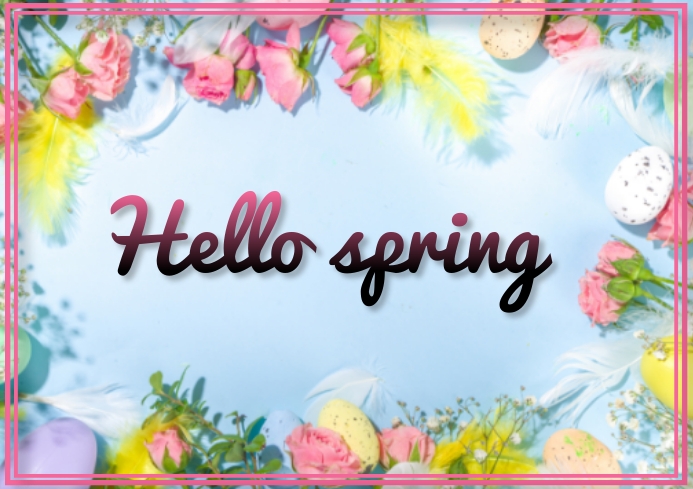 hello spring (3) Template | PosterMyWall