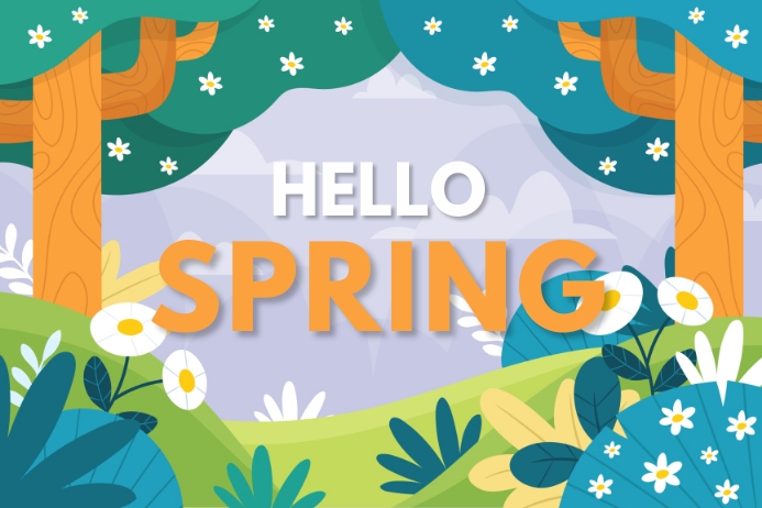 HELLO SPRING 14 Template | PosterMyWall