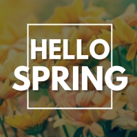 HELLO SPRING Template | PosterMyWall