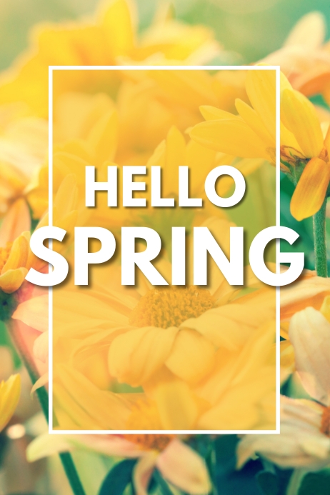 Copy of HELLO SPRING 70 | PosterMyWall