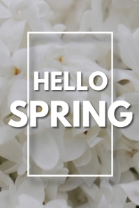 HELLO SPRING Template | PosterMyWall