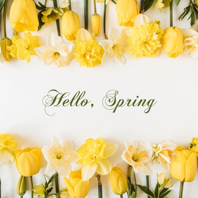Hello spring Template | PosterMyWall