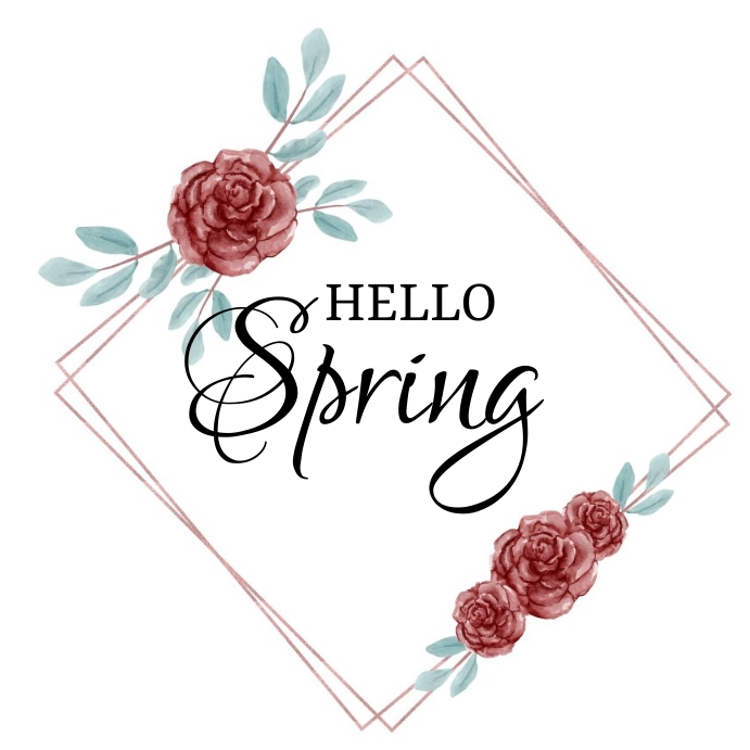 hello spring Template | PosterMyWall
