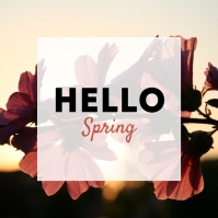 Hello Spring Template | PosterMyWall