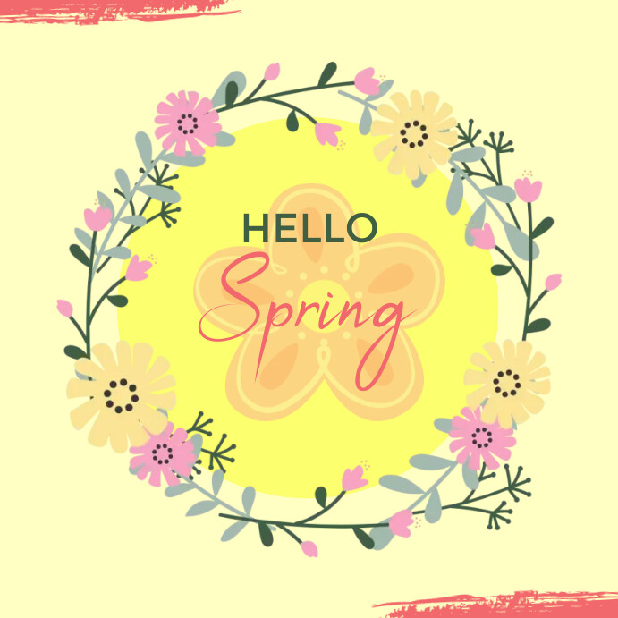 Plantilla de Hello Spring | PosterMyWall