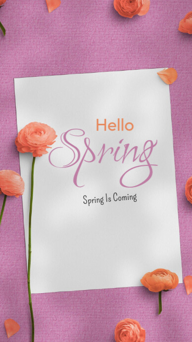Copy of Hello Spring | PosterMyWall