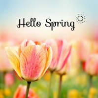 Hello spring Template | PosterMyWall
