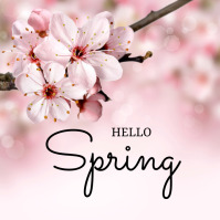 Hello spring Template | PosterMyWall