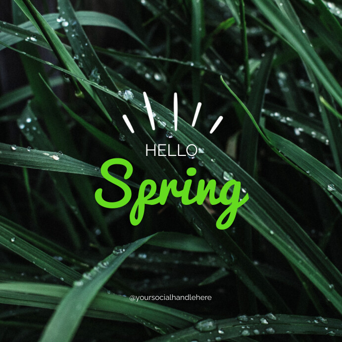 Copy of Hello Spring | PosterMyWall