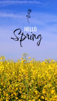 Hello Spring Template | PosterMyWall