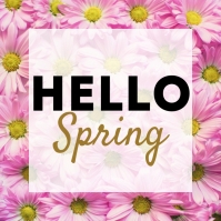 Hello Spring Template | PosterMyWall