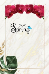 hello spring Template | PosterMyWall