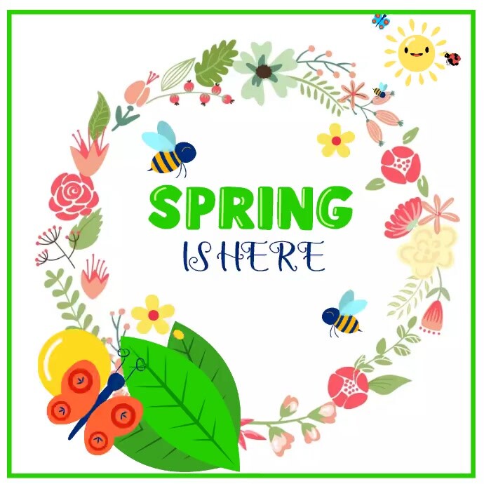hello spring Template | PosterMyWall