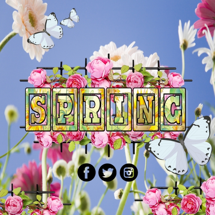 Plantilla de Hello Spring | PosterMyWall