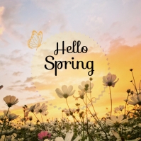 Hello spring Template | PosterMyWall