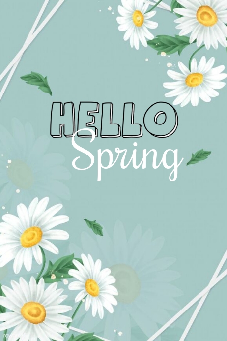 hello spring Template | PosterMyWall