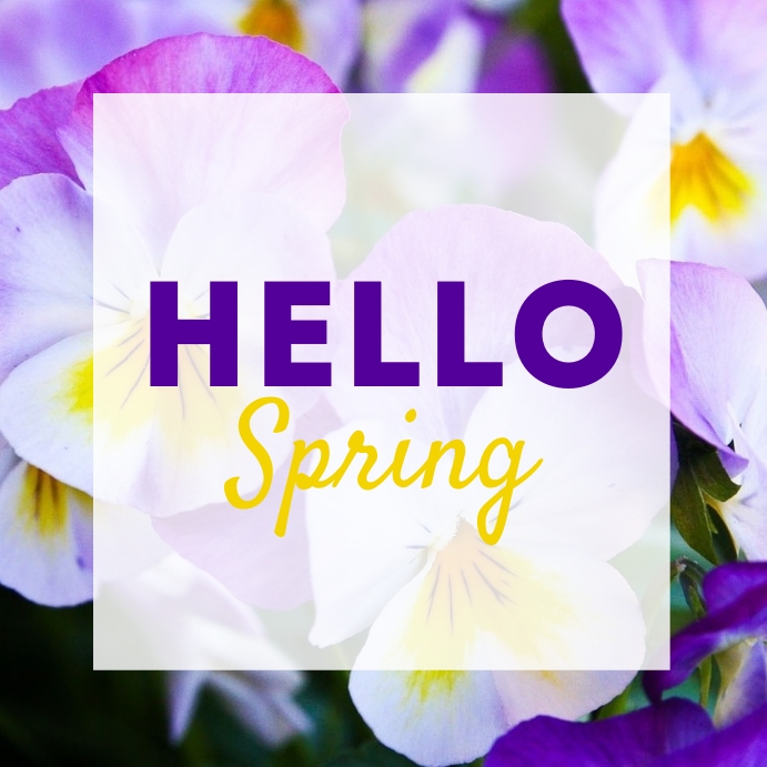 Hello Spring Template | PosterMyWall