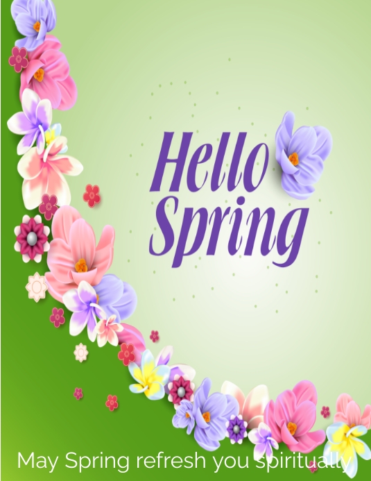 Copy of hello spring | PosterMyWall