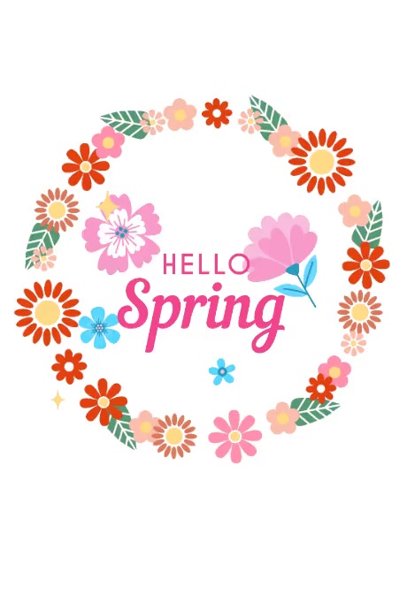 Plantilla de hello spring | PosterMyWall