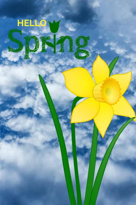 Hello Spring Flyer Template | PosterMyWall