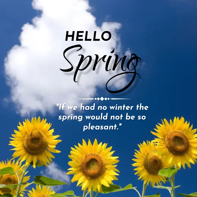 Plantilla de Hello Spring Instagram Post | PosterMyWall