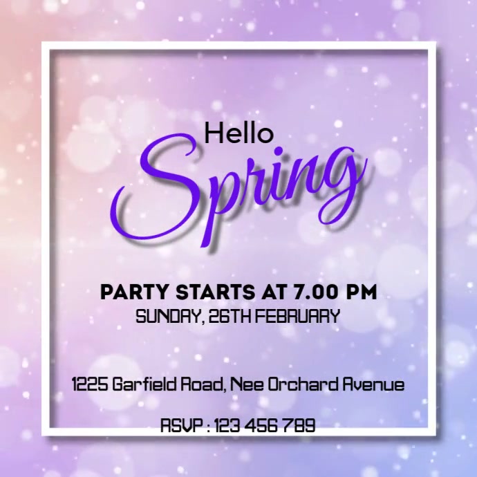 Hello Spring Instagram Post Template | PosterMyWall