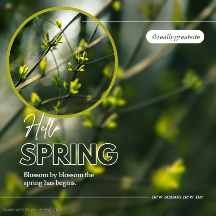 Copy of Hello Spring Instagram Post | PosterMyWall